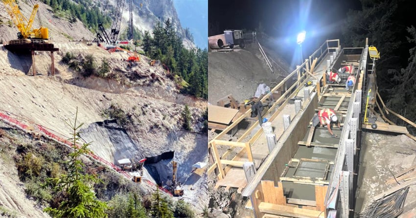 PHOTOS: A behind-the-scenes look at the Kicking Horse Canyon project on ...