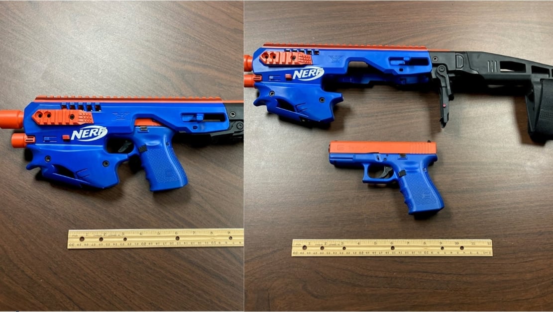 UPDATED: Glerf Gun? Deputies Seize 9mm Glock Cleverly Disguised As Nerf ...