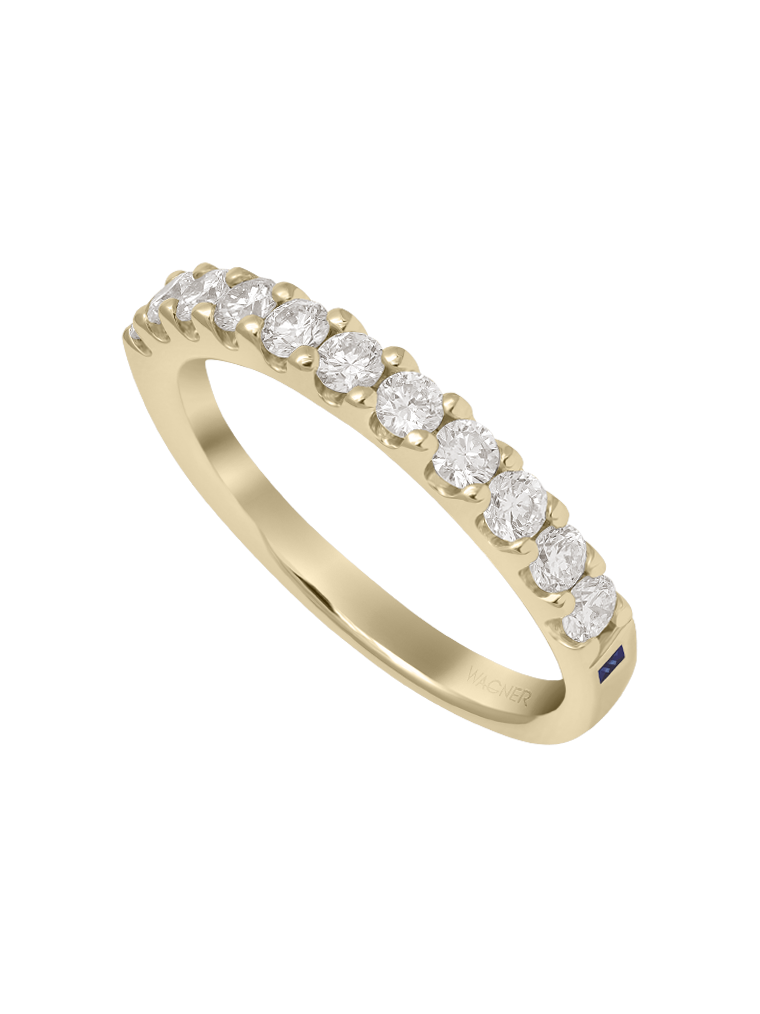 Wagner - Rivière Brillant - Ring - 18 Kt Gelbgold 0,63 ct Diamanten ...