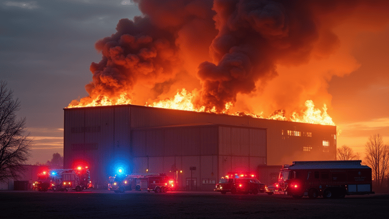 Louisiana Automotive Supply Facility Devastated by Massive Fire