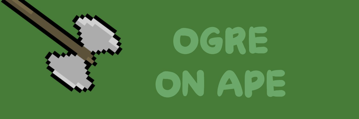 COMPACT GAMES X OGRE ON APE • Compact Games • Alphabot • Alpha Made Easy