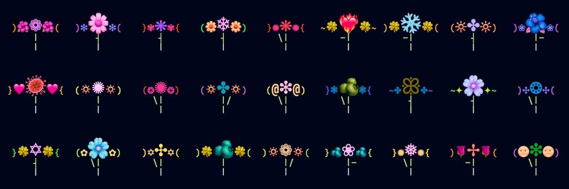 ASCII Flowers X GREEVER (DTC 14 SPOT) | GREEVER | Alphabot - Alpha Made ...