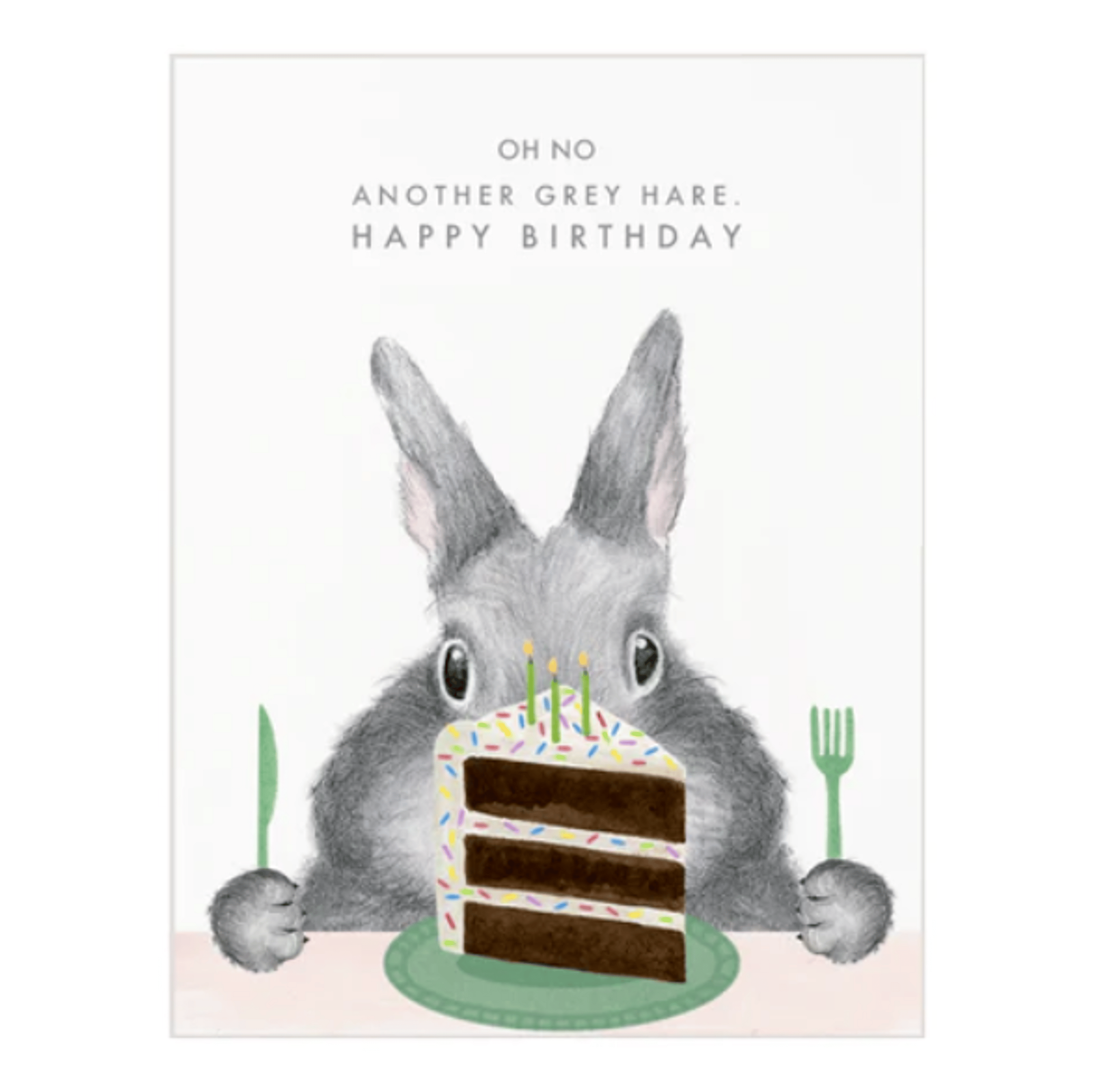 Another Grey Hare Card | Tiddle E. Winks Vintage 5 & Dime | Trellus ...