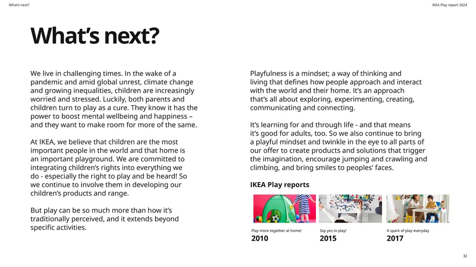 Importance of play for the future — IKEA Play Report 2024 — Deck.gallery
