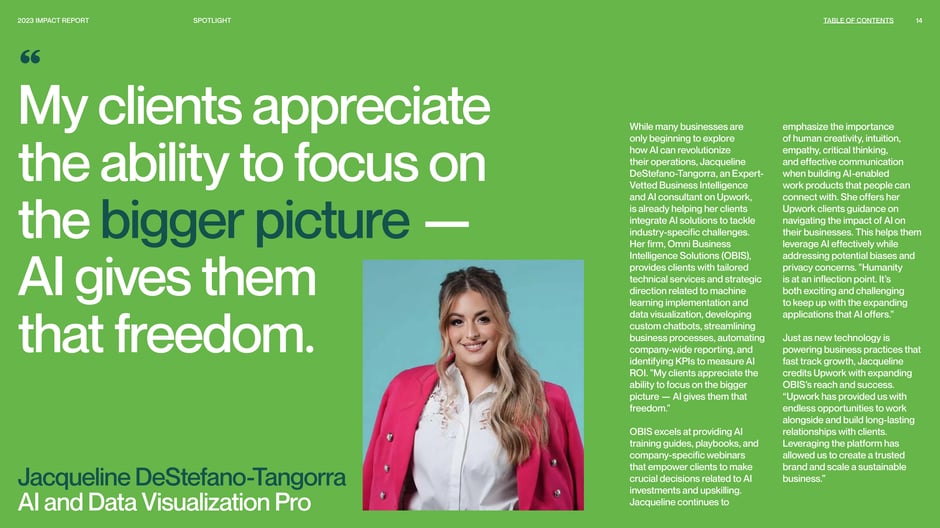 My clients appreciate the ability to focus on the bigger — Upwork ...