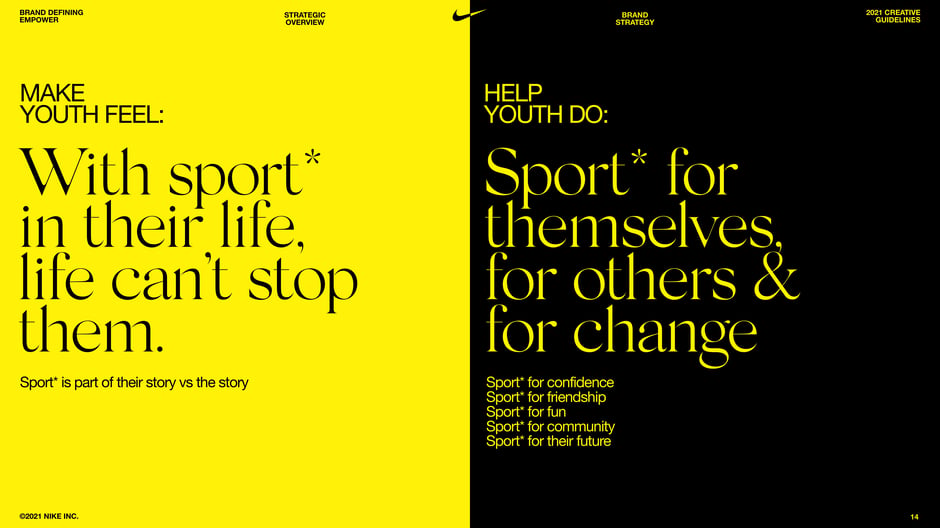 Nike: Empower Creative Guidelines 2021 — Nike Empower Creative ...