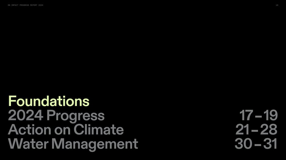 Setting the pace for meaningful change — On Impact Progress Report 2024 ...