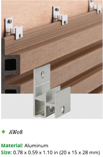 AW08 All Weather Siding Cladding Clip