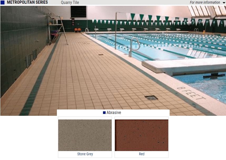 Metropolitan Series Quarry Tile Abrasive Finish - Color: Stone Grey ...