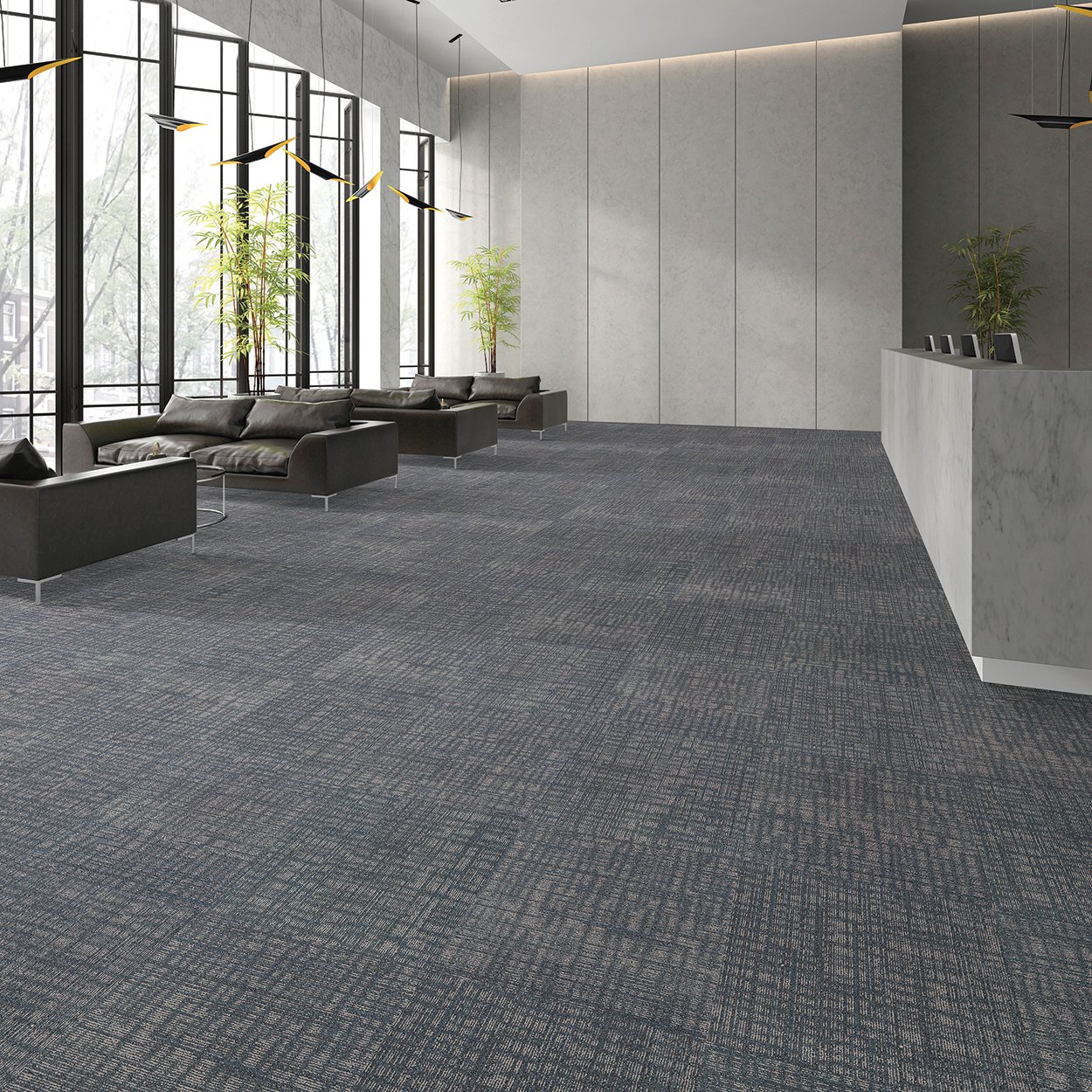 Steel Blue Carpet Tiles | Mississauga's Best