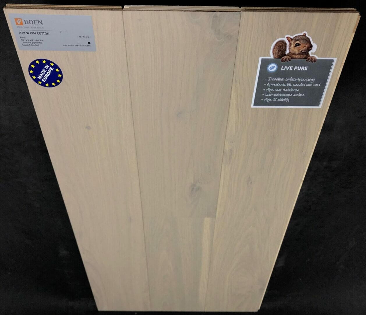 Warm Cotton Boen Oak Engineered Hardwood Flooring