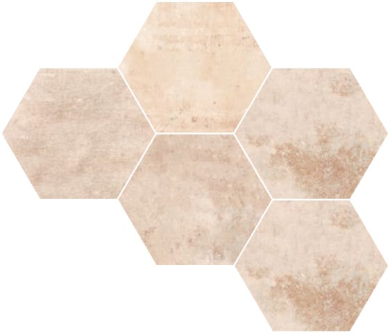 Brickx Natural Hex 6" Porcelain - Natural Tone Hexagon | Neshada Tile ...