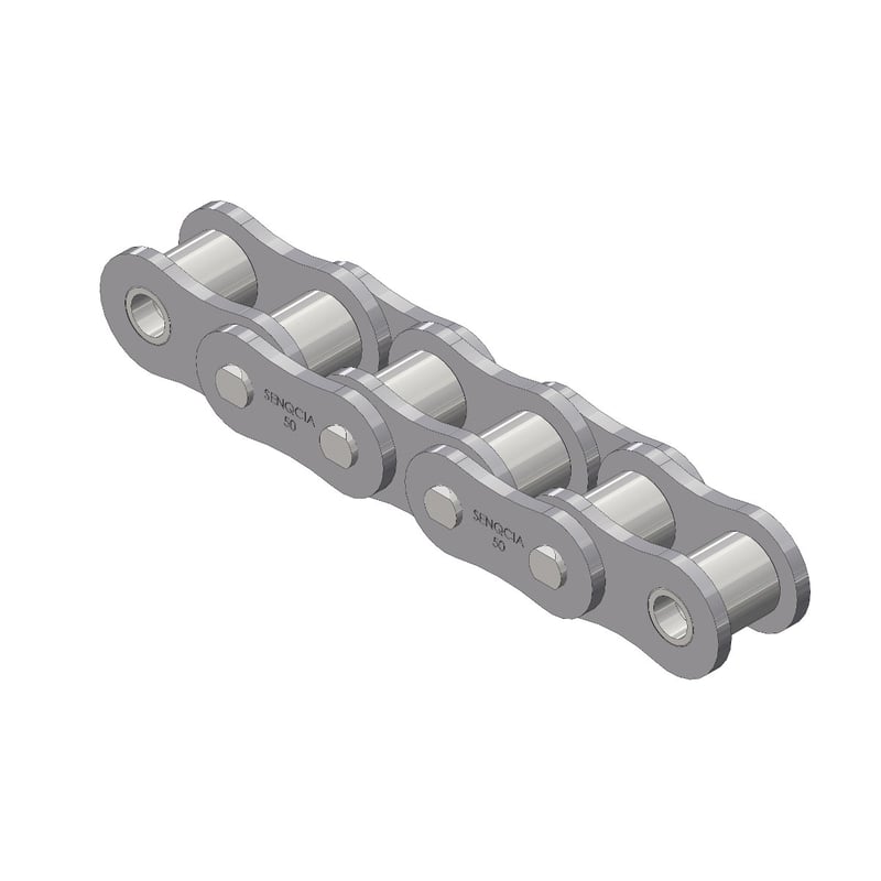 SENQCIA Inspire Series™ SBR® 50RB Riveted Standard Roller Chain, 10 ft ...