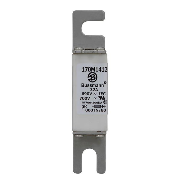 Bussmann 170M1412 Square Body Type TN/80/T High Speed Fuse, 32 A, 690 V ...