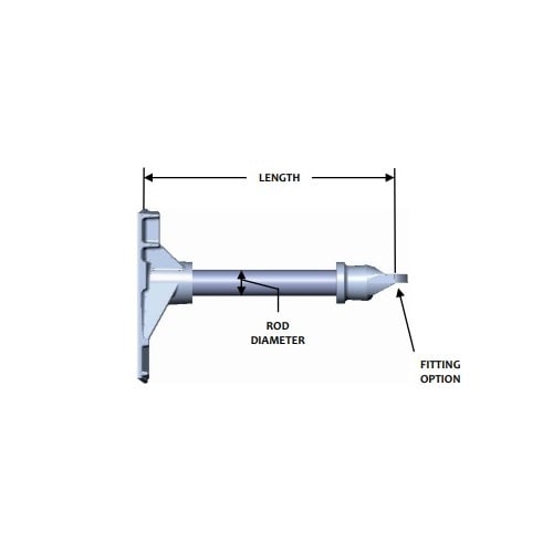 Fiberglass Line Hardware R118C5H Cutout and Arrestor Bracket, 18 in ...