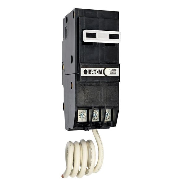 EATON BRP220GF Circuit Breaker, 120/240 V, 20 A, 10 kAIC Interrupt, 2 ...