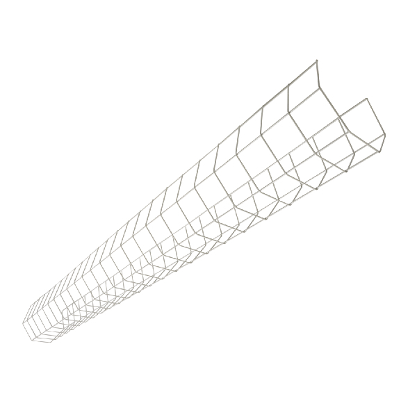 Metalux WG/SSF-4FT-B Commercial Wire Guard, 48 in L x 6 in W x 4-3/8 in ...