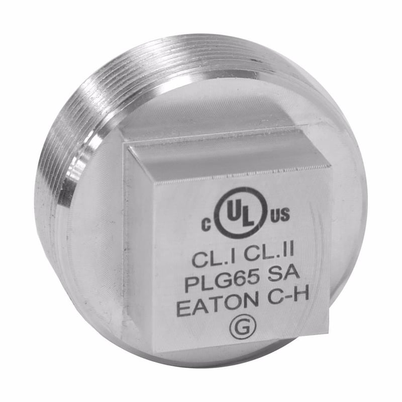 Crouse-Hinds PLG55 Square Head Conduit Plug, 1-1/2 in, For Use With ...