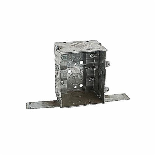 Steel City® LXWV-2G Gangable Switch Box With Knockout, Steel, 12.5 cu ...