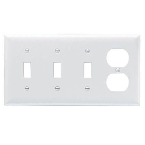 Pass & Seymour® Sierraplex® SP38-LA Standard Combination Wallplate, 3 ...