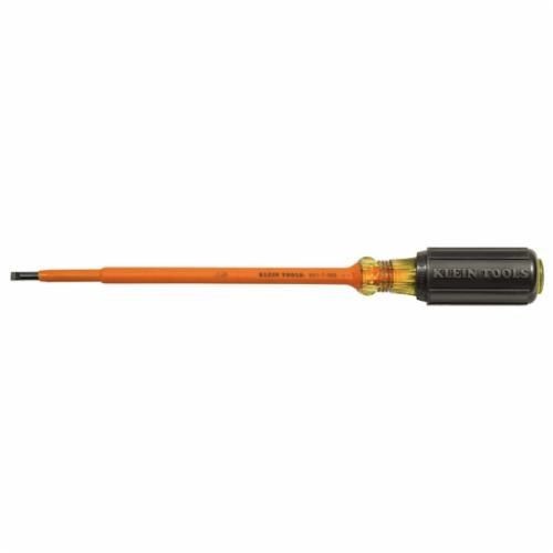 Klein® 601-7-INS Screwdriver, 3/16 in Cabinet Point, Steel Shank, 10-3/ ...