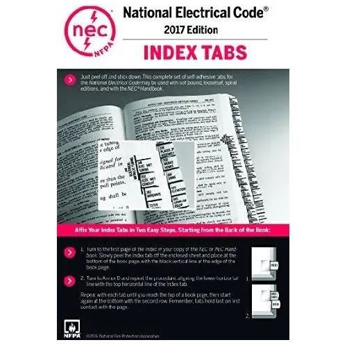 NFPA 2017TABS NEC National Electric Code Self-Adhesive Index Tabs, 2017 ...