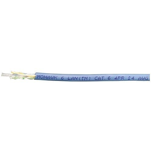 Mohawk M58281B Cat 6 UTP Plenum Cable, (4 Pairs) 23 AWG Solid Conductor ...