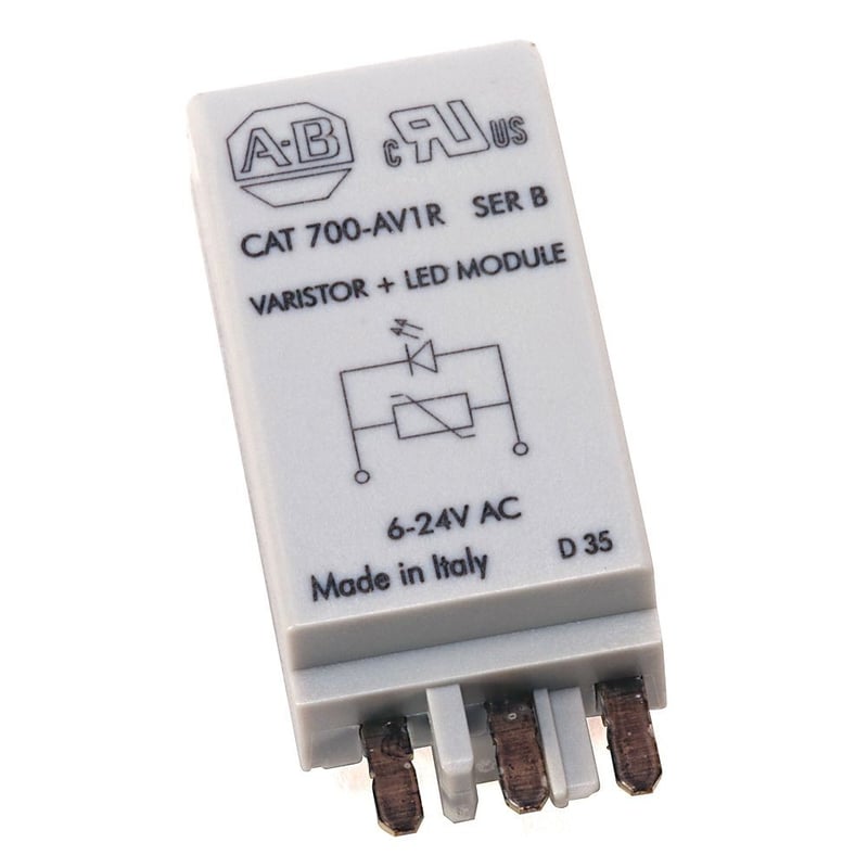 Allen-Bradley 700-ADL1R Surge Suppressor, Diode with LED, 6-24V DC ...