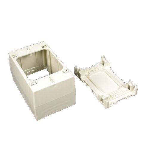 Wiremold® 2344-WH 1-Gang Extra Deep Non-Metallic Straight Device Box, 4 ...