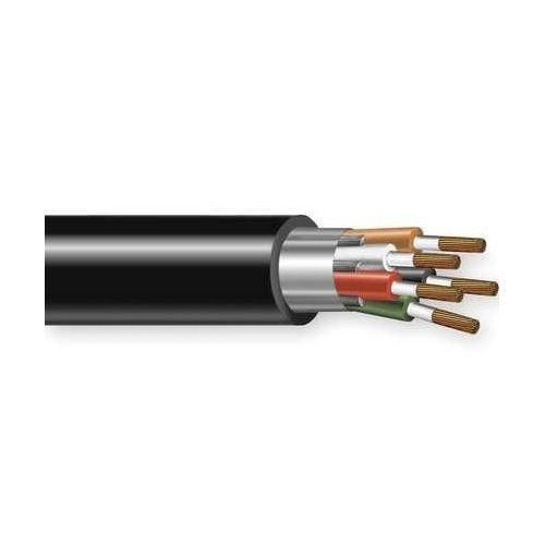 Portable Cable, SO, Stranded, 8 AWG, 5 Conductors, Copper, Black, 600 ...