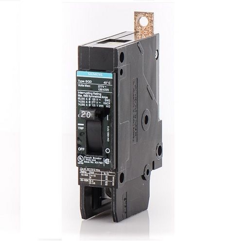 Siemens BQD120 Type BQD Molded Case Circuit Breaker, 277 VAC, 20 A, 14 ...