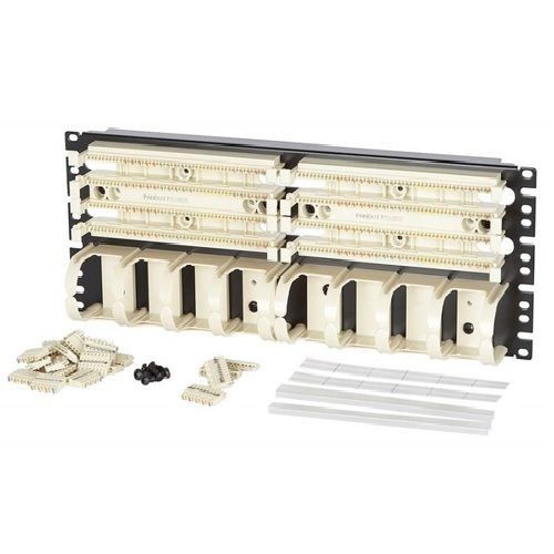 Panduit® Pan-Punch® P110B1004R4WJY 48-Port Panel Kit, Punchdown Kit ...