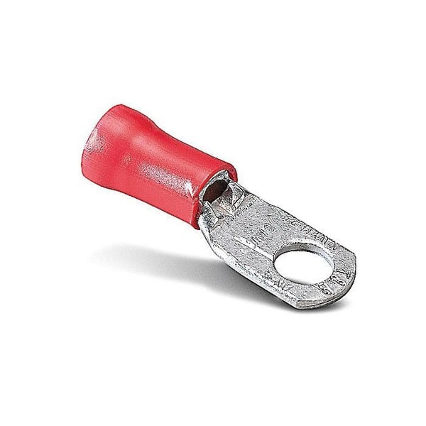 Sta-Kon® RDV737 RD Series Insulated Ring Terminal, 8 AWG Conductor, 1. ...