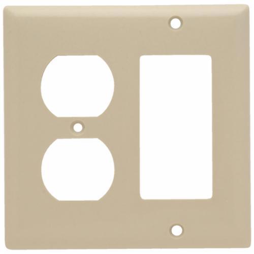 Pass & Seymour® Sierraplex® SP826-I Standard Combination Wallplate, 1 ...