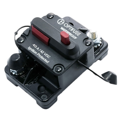 Optifuse 153040 Circuit Breaker, 42 V, 40 A, Type III, Manual Reset ...