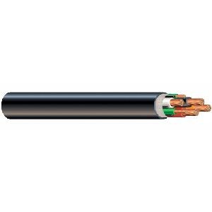 Round Power Cable, Stranded, 2/0 AWG, 2000 Volts, 259 Strands, 3 ...