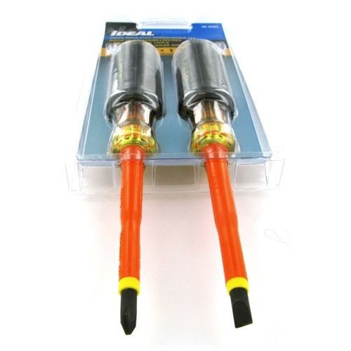 IDEAL® 35-9305 Screwdriver Set, 2 Pieces, ASTM F1505-01, Steel Shank ...