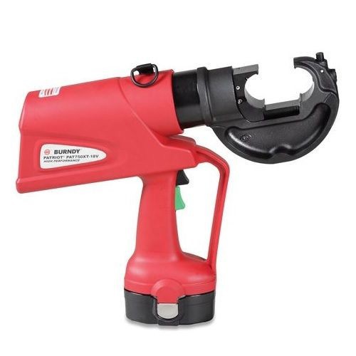 BURNDY® PATRIOT® PAT750XT18V C-Head Battery Actuated Self-Contained Hydraulic Crimping Tool, 8 ...