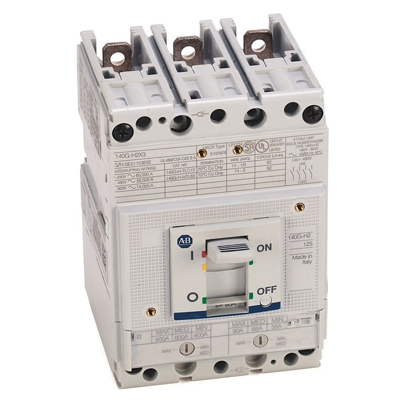 Allen-Bradley 140G-H2F3-C90 140G - Molded Case Circuit Breaker, H frame ...