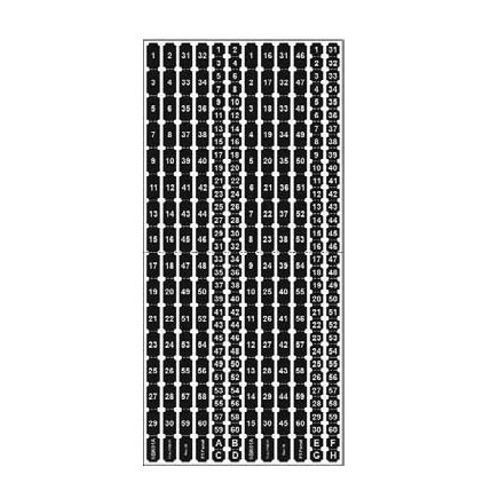 Siemens NBK01A Stick-On Numbering Strip, For Use With P1 Circuit Panel ...