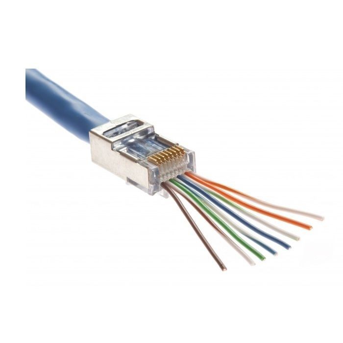 EZ-RJ45® 100021C Shielded Connector With Internal Ground, RJ45 ...