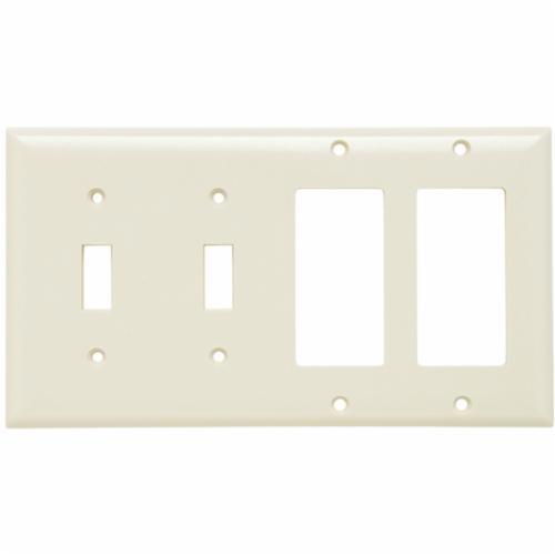 Pass & Seymour® Sierraplex® SP2262-LA Standard Combination Wallplate, 2 ...