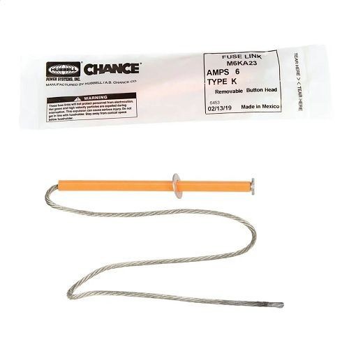 CHANCE® M25KA23 Fuselink, Type K (ANSI), 25 A, 23 in L, Removable Head ...