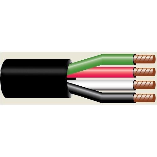 Portable Cable, SO, Stranded, 14 AWG, 4 Conductors, Copper, Black, 600 ...