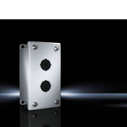 Rittal 8017728 PB Series Miniature Pushbutton Box, 2.7 in W x 3-1/2 in ...