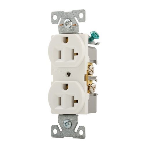 EATON Arrow Hart™ Eaton Wiring Devices 5362W Duplex Straight Blade ...