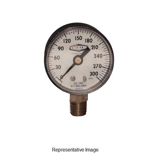 Dixon® GL330 Standard Dry Gauge, 0 to 100 psi, 1/4 in Connection, 2-1/2 ...