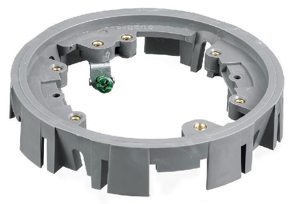 Hubbell, Floor Box Adapter Ring, Round, Plastic, 5.00 Inch | State Electric