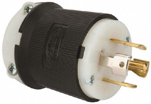 Hubbell, Twist Lock Plug, 2 Pole, 3 Wire, 15 A, 277 V, NEMA L7-15P ...