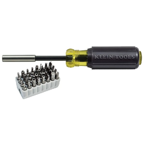 Klein® 32510 32 Bit Tamperproof Magnetic Screwdriver, PVC Handle ...